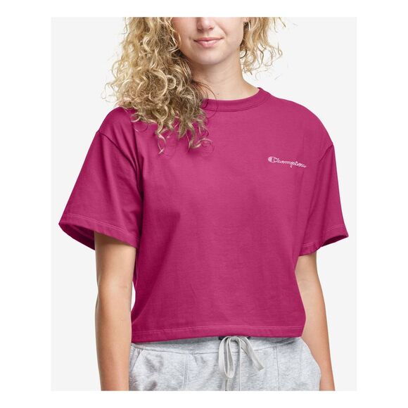Champion | Tops | Nwt Champion Womens Pink Short Sleeve Crew Neck ...